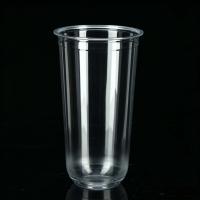 China 90mm U Shaped Rim PLA Compostable Cups 24oz 660ml Cold Cups Eco Friendly for sale