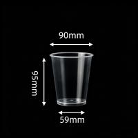 China Transparent PP Injection Cups 360ml 90mm Opening for Coffee Tea and Takeaway Beverages for sale