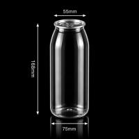 China 55mm 650ml Snap Lid PET Bottles With Easy Open Lid For Extra Capacity Beverages for sale