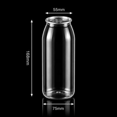 China 55mm 650ml Snap Lid PET Bottles With Easy Open Lid For Extra Capacity Beverages for sale