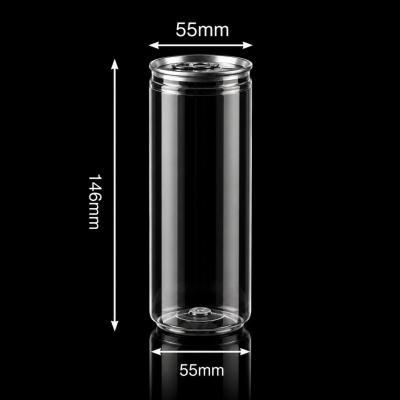 China OEM 55mm 330ml RTD Empty PET Plastic Juice Bottles For Convenience Retail Drinks for sale