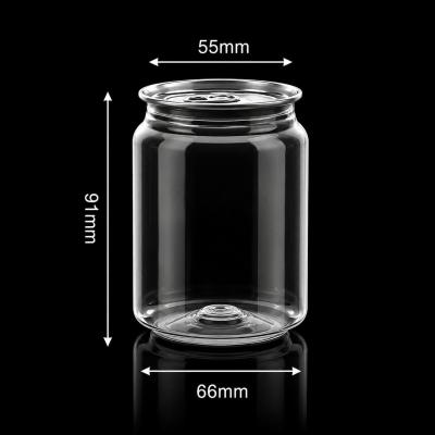 China Snap Cap PET Plastic Bottles 55mm 250ml High Transparency For Juice And Cold Drinks for sale