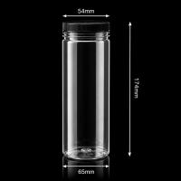 China Leak Resistant 54mm 500ml PET Juice Bottles With Aluminum Screw Top For Takeaway Drinks for sale