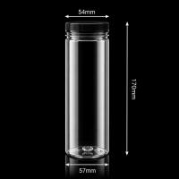 China Aluminum Screw Cap PET Bottles 54mm 400ml Beverage Bottle For Straw Ready Drinks for sale