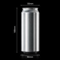 China 55mm 500ml Aluminum Drink Cans With 202# Easy Open Lid For Large Format RTD Drinks for sale