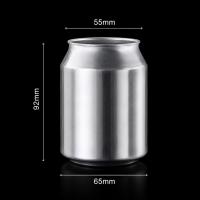 China Lightweight 55mm 250ml Aluminum Beverage Can Custom Logo for Drink Packaging for sale