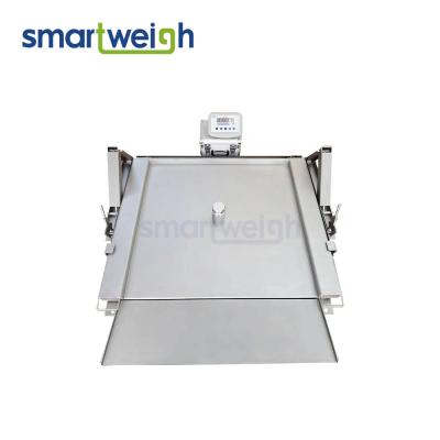 China Cleanroom Compatible Lifted Washdown Weighing Scale SS304 Washdown Floor Scale for sale