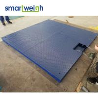 China Mild Carbon Steel Floor Scale Digital Platform Floor Scale For Heavy Load Weighing for sale
