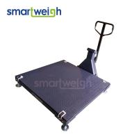 China Movable Portable Digital Floor Scale 3 Ton Forklift Type Industrial Weighing Floor Scale for sale