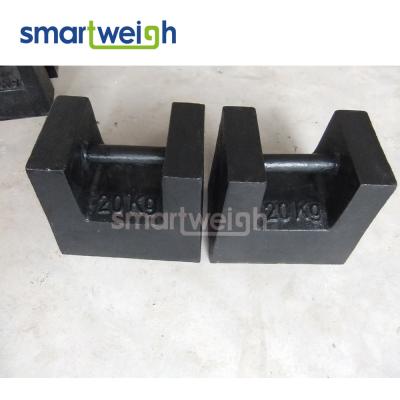 China 20kg M1 Powder Coated Crane Test Weights Standard Cast Iron Test Weight for sale