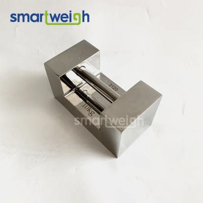 China Precision 10kg Handle Grip Laboratory Weights Stainless Steel F1 Class Weights for sale