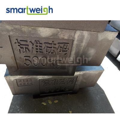 China 20 - 5000KG Crane Test Weights Cast Iron Standard Calibration Test Weights for sale