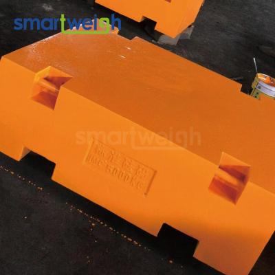 China Durable 5000kg Crane Test Weights Cast Iron Class M1 M2 Calibration Weight for sale