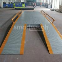 China Pitless Type Portable Weighbridge Electronic 80T 100T Truck Weighing Scales With Safe Guard for sale