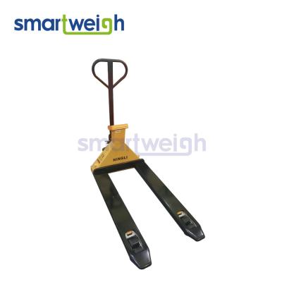 China High Precision Industrial Pallet Jack Scales Carbon Steel 2T Pallet Truck With Weighing Scale for sale