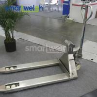 China Precision Mobile Hand Pallet Jack Weight Scale Waterproof Stainless Steel 2000Kg Capacity for sale
