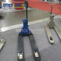 China Portable Carbon Steel Pallet Jack Scales Integrated Display 2000kg Pallet Jack Measurements for sale