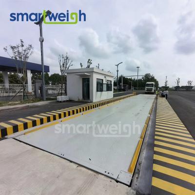 China Automated Vehicle Scales Weighing Systems 30T - 200T Highway Unmanned Weighbridge System for sale