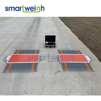 China Convenient 20 Ton Capacity Portable Truck Scale IP66 Mobile Truck Wheel Weighing Scale for sale