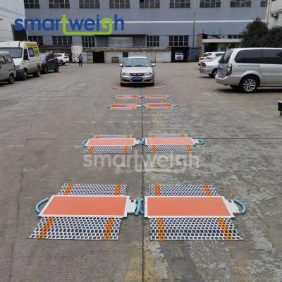 China Robust 15 - 30 Tons Modular Portable Vehicle Weigh Pads Mining Truck Axle Scales for sale