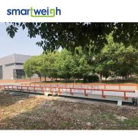 China Industrial Outdoor Vehicle Weighbridge Scale With Guard Rail High Strength Weighing Scale for sale