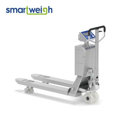 China Stainless Steel Pallet Jack Scale 15000kg IP54 Pallet Jack With Weight Scale for sale