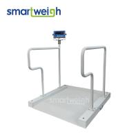 China Digital 500kg Wheelchair Weighing Scale Carbon Steel Floor Scales For Hospital Nursing Home for sale