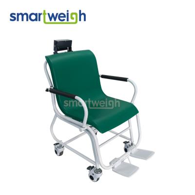 China 300kg Mobile Wheelchair Scale Manual Push Type Seat Scale For Hospital Rehabilitation Center for sale