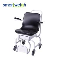 China Precision Mobile Wheelchair Weight Scale 200kg Manual Push Type Seat Scale for sale