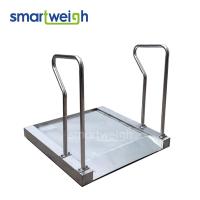 China Hospital Waterproof Wireless Floor Scale 500kg Nursing Home Wheelchair Scale for sale