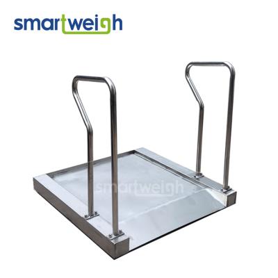 China Hospital Waterproof Wireless Floor Scale 500kg Nursing Home Wheelchair Scale for sale