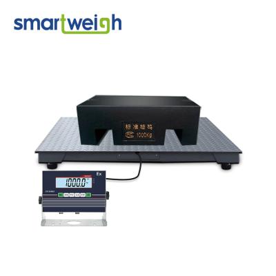 China Heavy Duty 5 Ton Explosion Proof Floor Scales Industrial Carbon Steel Floor Scale for sale