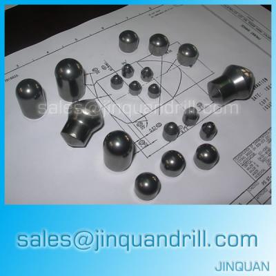 China cemented tungsten carbide buttons for tungsten carbide drill bits for sale