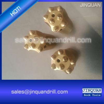 China 34mm 7 tungsten carbide buttons 12 degree tapered button bits for sale