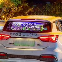 China ODM P2.7 Transparent SMD Car Rear Window LED Display Advertising Screen 936*250mm for sale