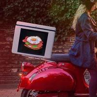China SMD P3 3mm Led Car Advertising Display Screens For Motorbike Food Delivery for sale