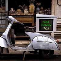 China SMD P3 3mm Led Car Advertising Display Screens For Motorbike Food Delivery for sale