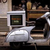 China Full Colour P3 Square Led Screen Display 10w For Food Deliver Scooter 3G 4G for sale