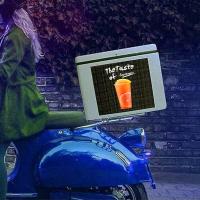 China Full Colour P3 Square Led Screen Display 10w For Food Deliver Scooter 3G 4G for sale