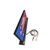 China Auto Dimming P3.3mm Taxi Roof LED Display Advertising Taxi Sign For Car Roof for sale