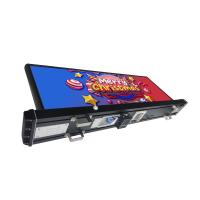 China Auto Dimming P3.3mm Taxi Roof LED Display Advertising Taxi Sign For Car Roof for sale