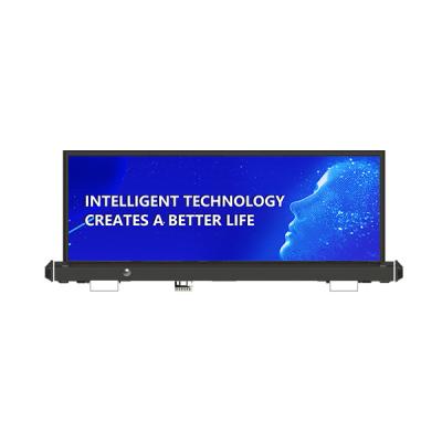 China Android/IOS GPS P3.3 Taxi Roof LED Display 120w Taxi Digital Advertising Screen for sale