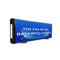 China Patented Design P4 Taxi Cab Roof Sign Double Sided CE Taxi Top LED Display Waterproof for sale