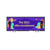 China Double Sided 120w Taxi Top LED Screen IP56 Rooftop Video Ads For Cars for sale