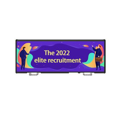 China Double Sided 120w Taxi Top LED Screen IP56 Rooftop Video Ads For Cars for sale
