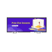 China Transparent PC Cover SMD1921 Taxi Top LED Display Intelligent Taxi Screen Advertising for sale