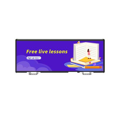 China Transparent PC Cover SMD1921 Taxi Top LED Display Intelligent Taxi Screen Advertising for sale
