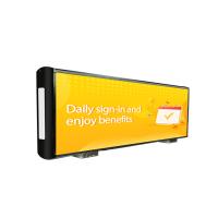 China P5 Remote Control Taxi Top LED Display Taxi Screen Advertising 3G/4G 960*320mm for sale