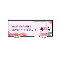 China P5 Black Taxi Top Advertising Signs 960X320mm Anti UV Rooftop Car Advertising for sale