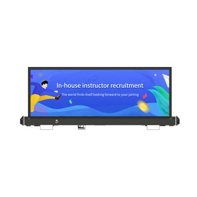 China Wind Resistant Taxi Top Advertising Signs Double Sided Digital Dynamic for sale